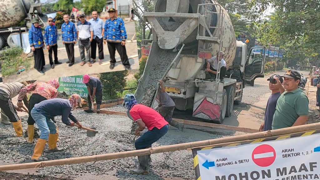 Pemdes Cipenjo Realisasikan Program SAMISADE Untuk Betonisasi Jalan Desa